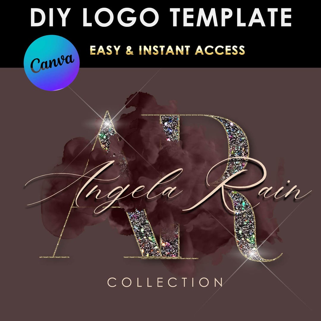 Diamond Glitter Logo, Cosmetics Logo, Editable DIY Logo Design Template ...
