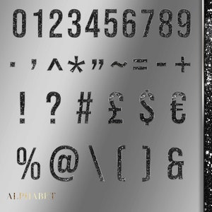 Diamond Alphabet PNG, Black Glitter Alphabet PNG, Glam Letters Clipart ...