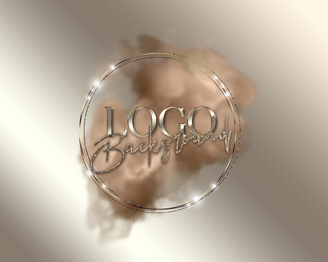 Brown Logo Background Png, Brush Stroke Png, Glitter Gold Frame, Beige ...