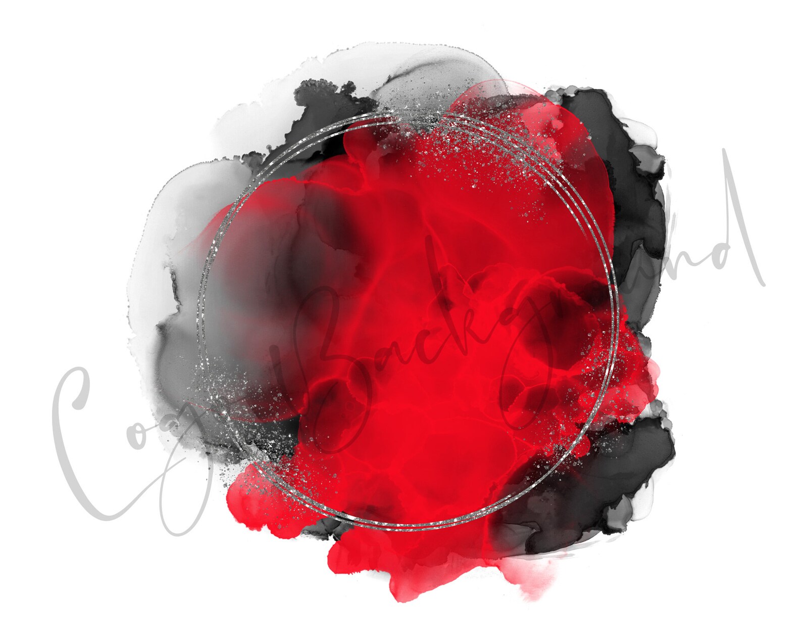 Red Logo Background Png Red Brush Stroke Png Red Silver - Etsy