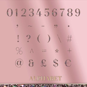 Glitter Pink Alphabet Clipart, Diamond Alphabet PNG, Glam Alphabet Png ...