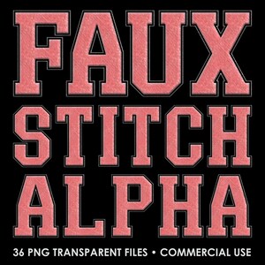 Pink Faux Embroidery Stitch Chenille Letters Clip Art, Sports College ...