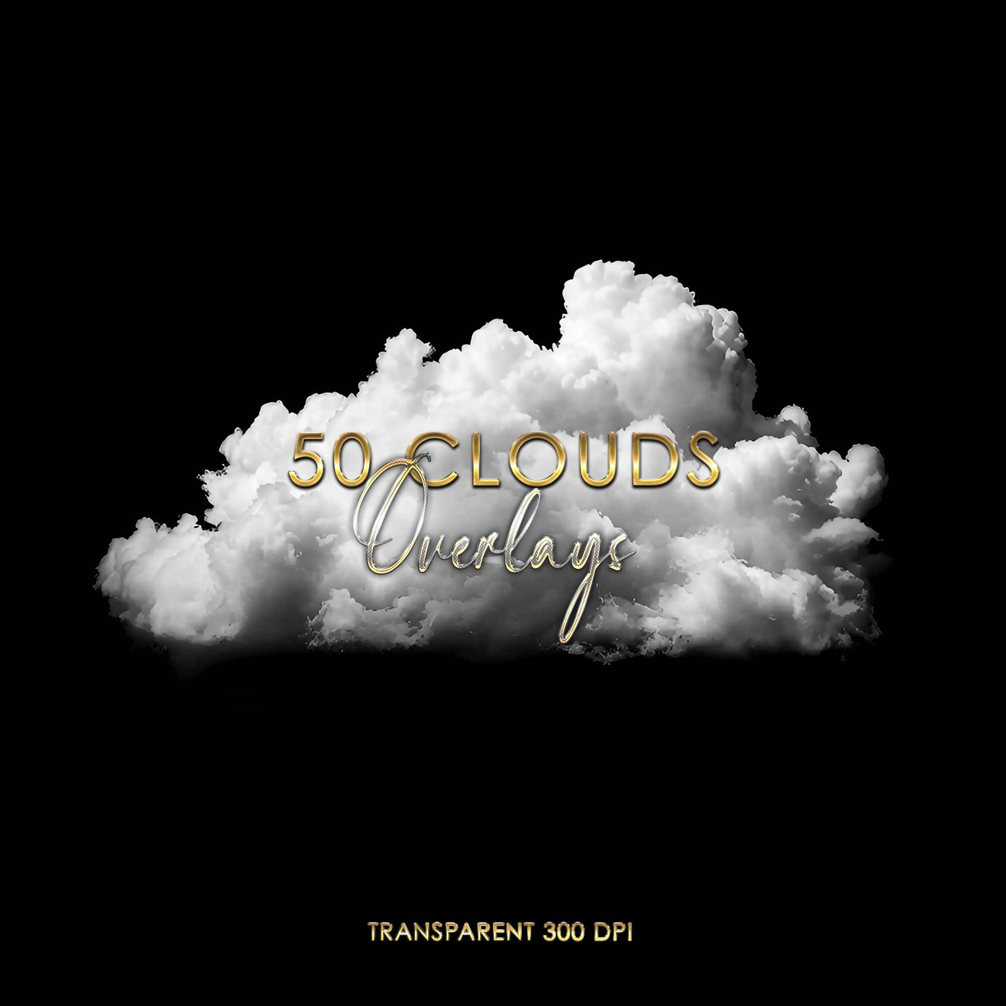 50 Clouds Overlay PNG , Digital Clouds, Clouds Photoshop, Photography ...