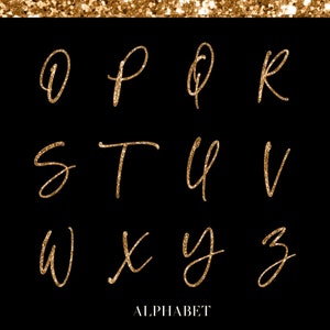 Glitter Gold Alphabet Png Clipart, Diamond Letters PNG, High Shine ...