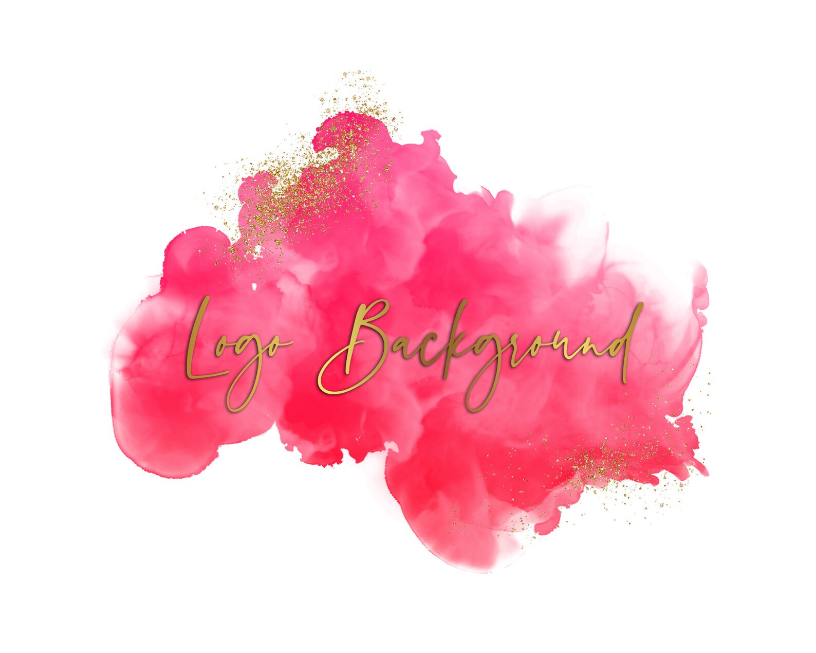 Logo Background Png Pink Brush Stroke Png Glitter Pink - Etsy
