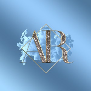 Blue Beauty Logo. Cosmetic Logo, Boutique Logo, Brow Logo, Premade Logo ...