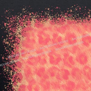 Distressed Leopard Frame Png, Pink Leopard Background, Pink Logo ...