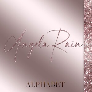 Rose Gold Glitter Alphabet Clip Art, Pink Alphabet PNG, Glitter Letters ...