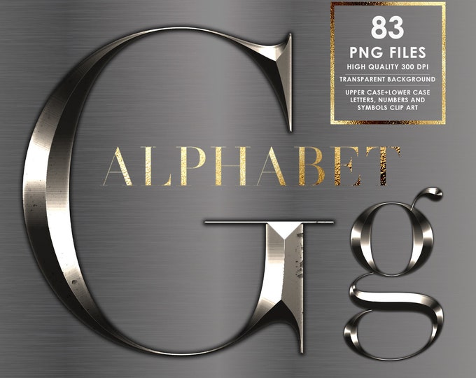 PNG Shiny Chrome Alphabet / Letters - PNG ONLY - Transparent Background ...