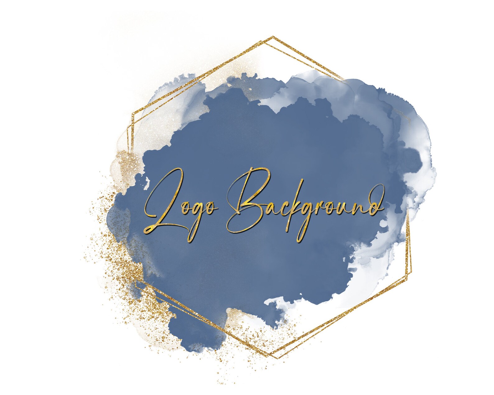 Logo Background Png, Blue Brush Stroke Png, Glitter Blue Frame ...