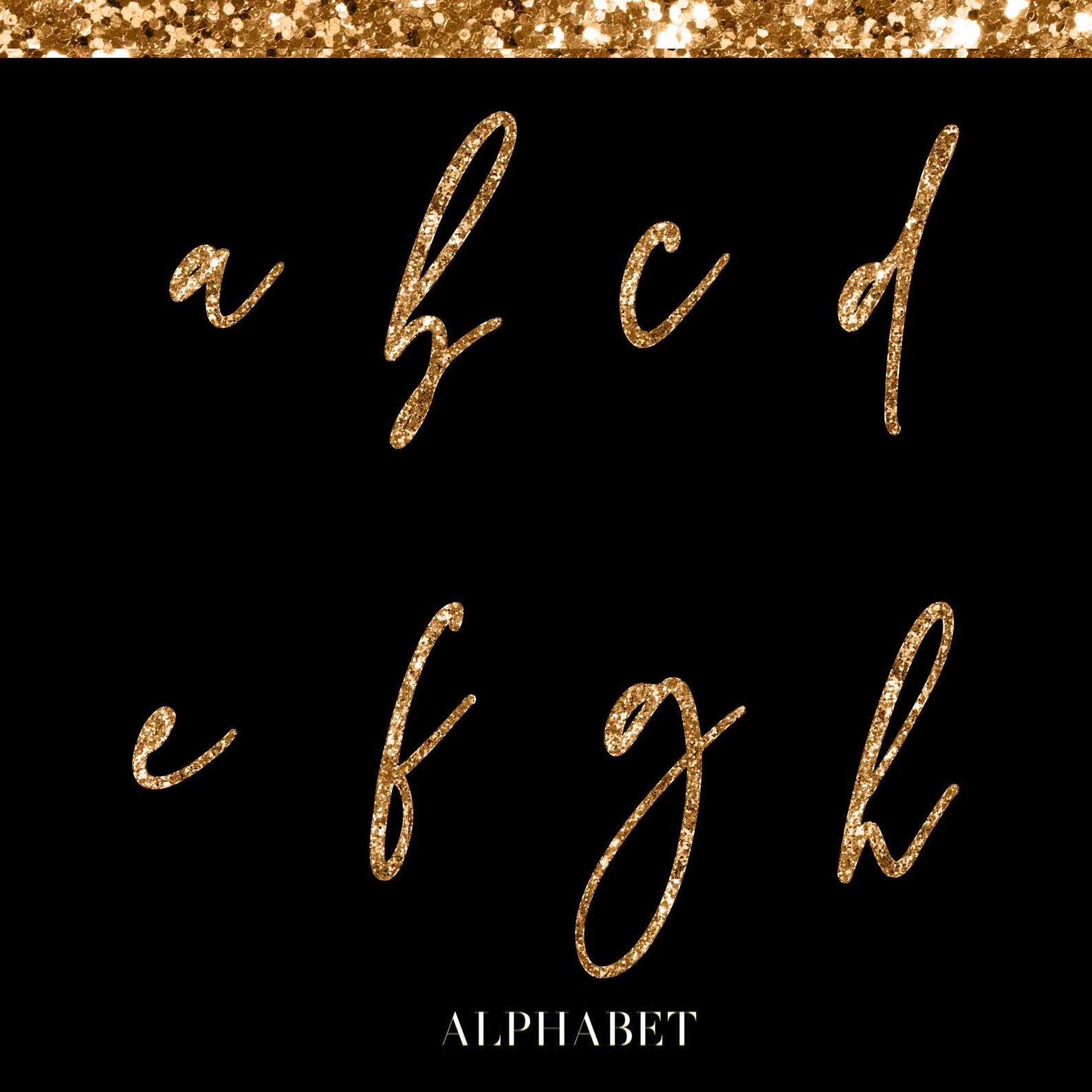 Glitter Gold Alphabet Png Clipart, Diamond Letters PNG, High Shine ...