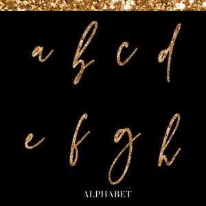 Glitter Gold Alphabet Png Clipart, Diamond Letters PNG, High Shine ...