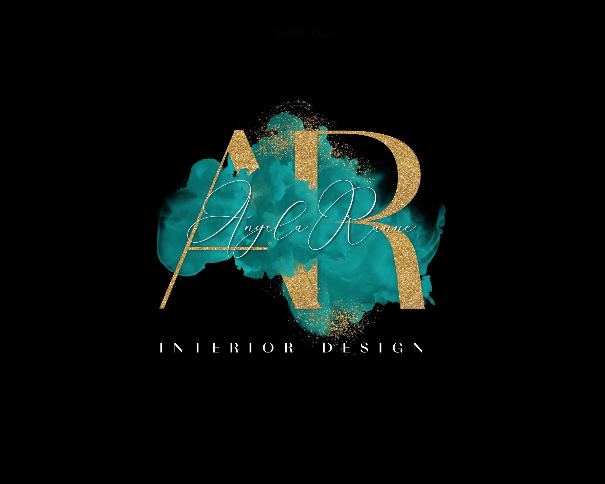 Teal Logo Design, Beauty Logo. Text Logo, Premade Logo Design, Nail ...