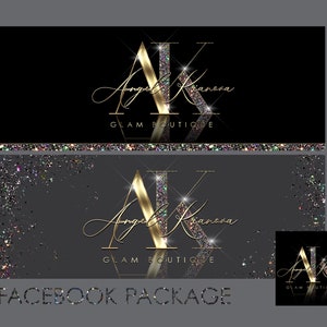 Glitter Gold and Diamond Logo, Premade Logo Design, Brow Logo, Interior ...