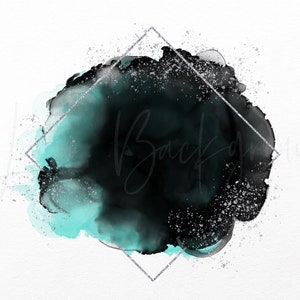 Logo Background Png, Blue Brush Stroke Png, Glitter Round Frame ...