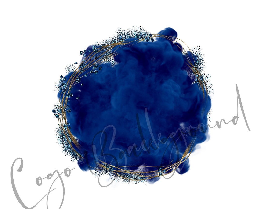Logo Background Png, Blue Brush Stroke Png, Glitter Blue Frame ...