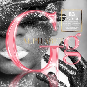 Pink Alphabet PNG Clip Art, Rose Gold Chrome Letters Png, Chrome ...