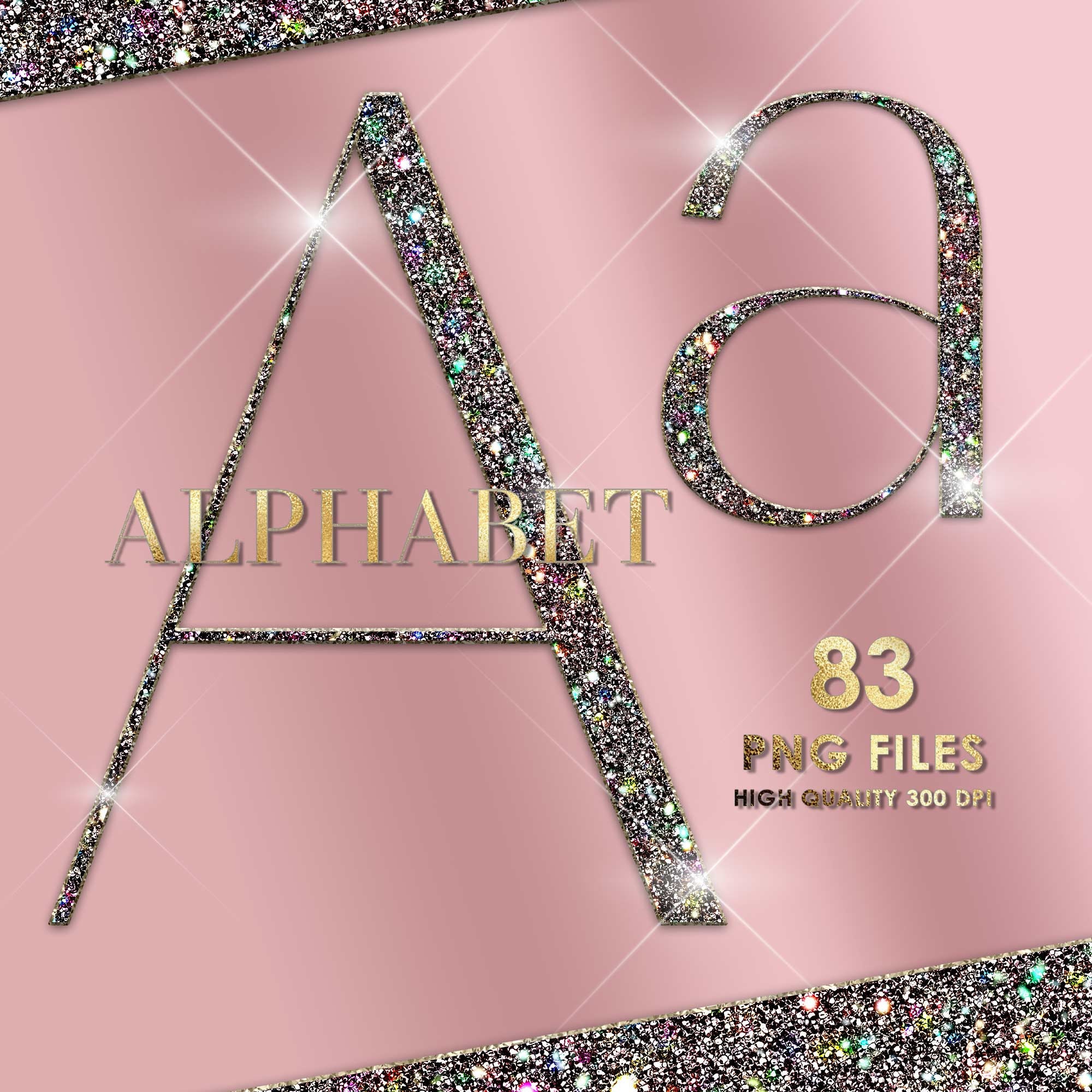 Glitter Alphabet PNG Clipart, Diamond Alphabet PNG, Glam Letters ...