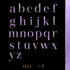 Purple and Gold Alphabet PNG, Purple Letters Png, Chrome Alphabet ...