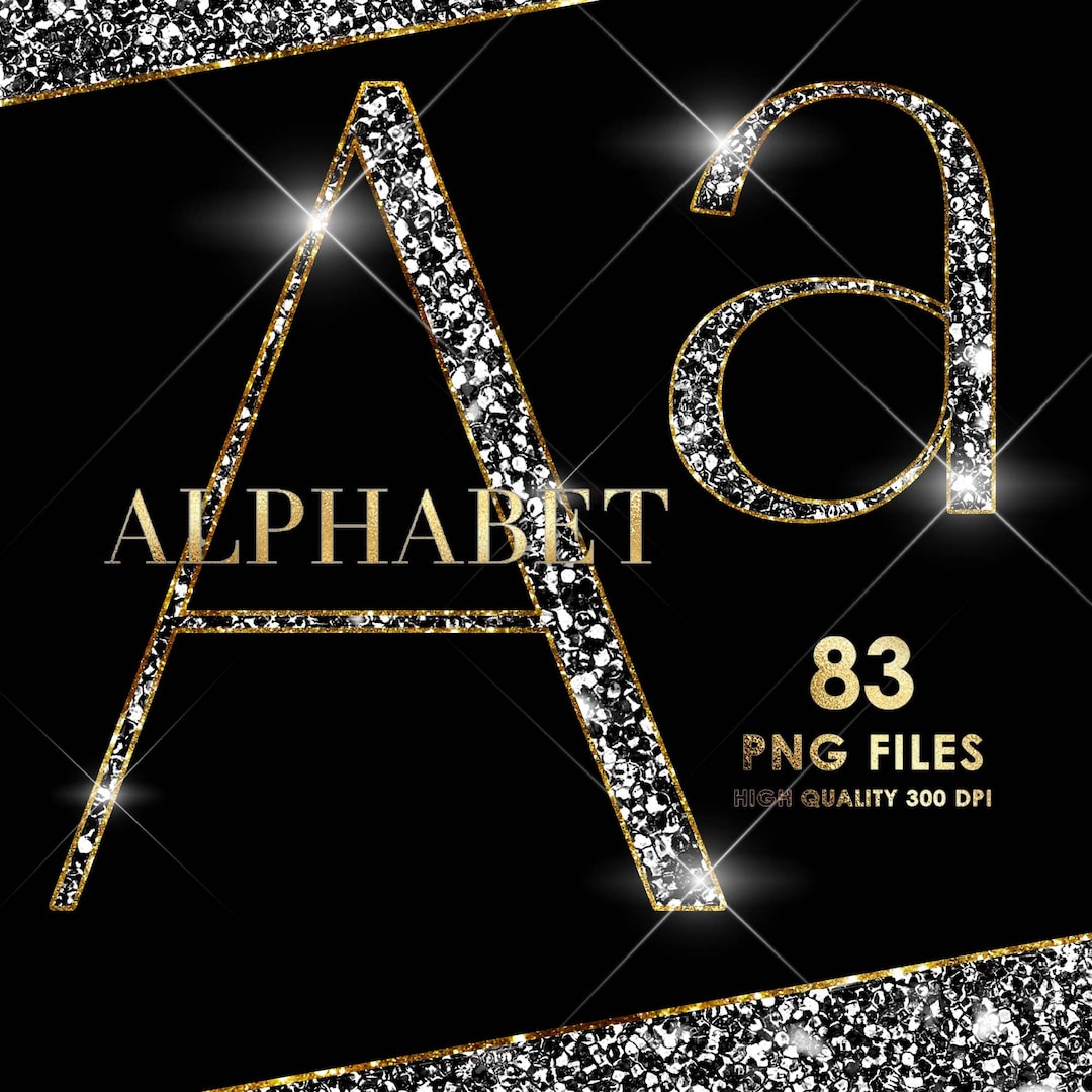Glitter Silver Alphabet PNG Clipart, Sparkling Alphabet, Silver Foil ...