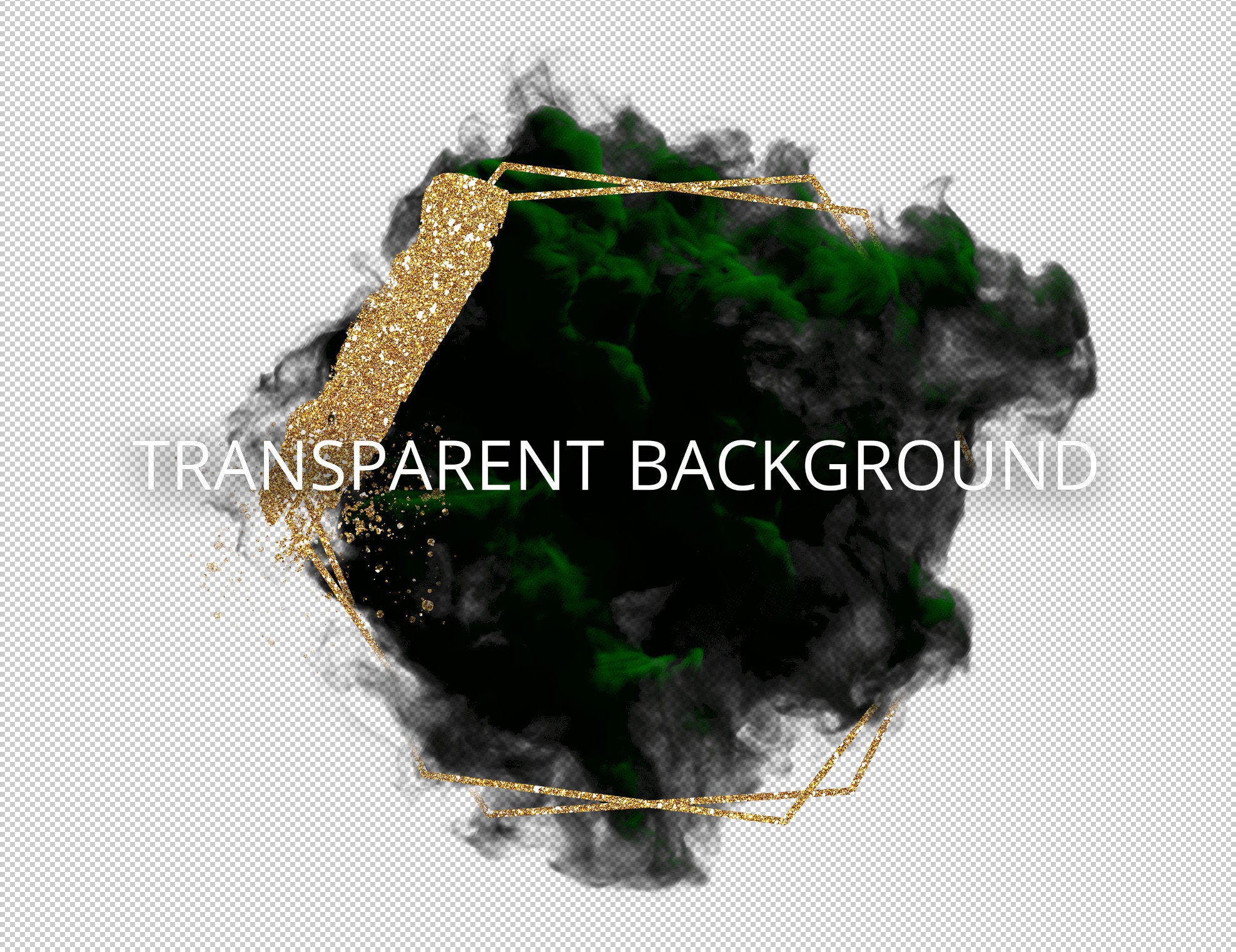 Logo Background Png Emerald Green Brush Stroke Png Glitter | Etsy