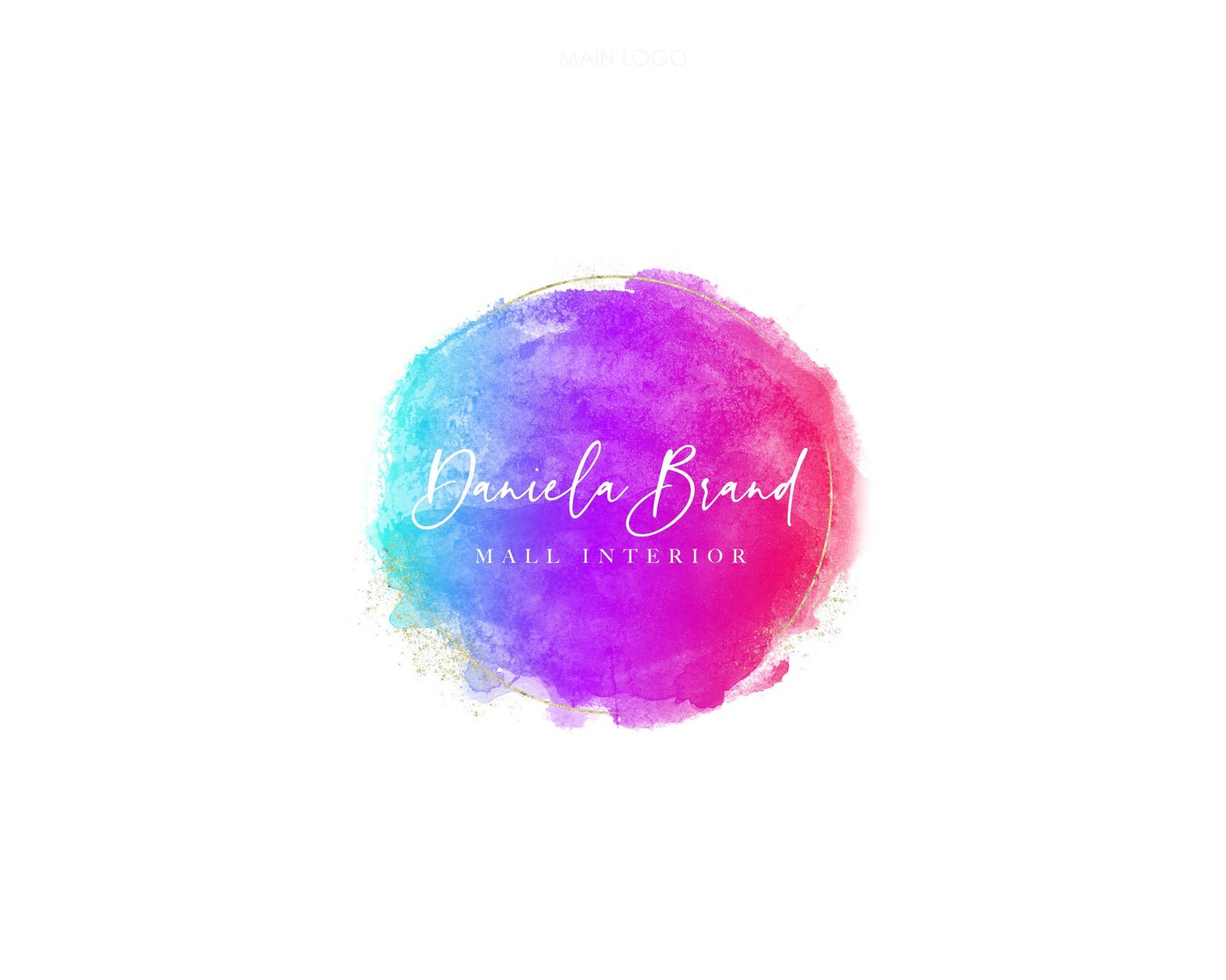 Watercolour Logo Premade Logo Design Spiritual Logo Party - Etsy