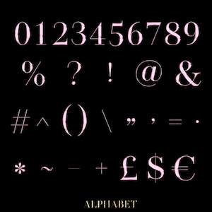 Pink Chrome Alphabet PNG Clip Art, Rose Gold Chrome Letters Png ...