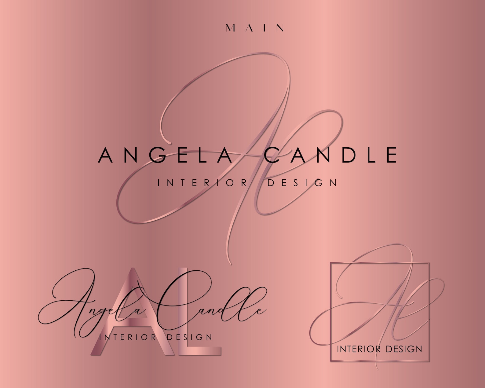 Rose Gold Logo Beauty Logo. Premade Logo Design Cosmetic - Etsy