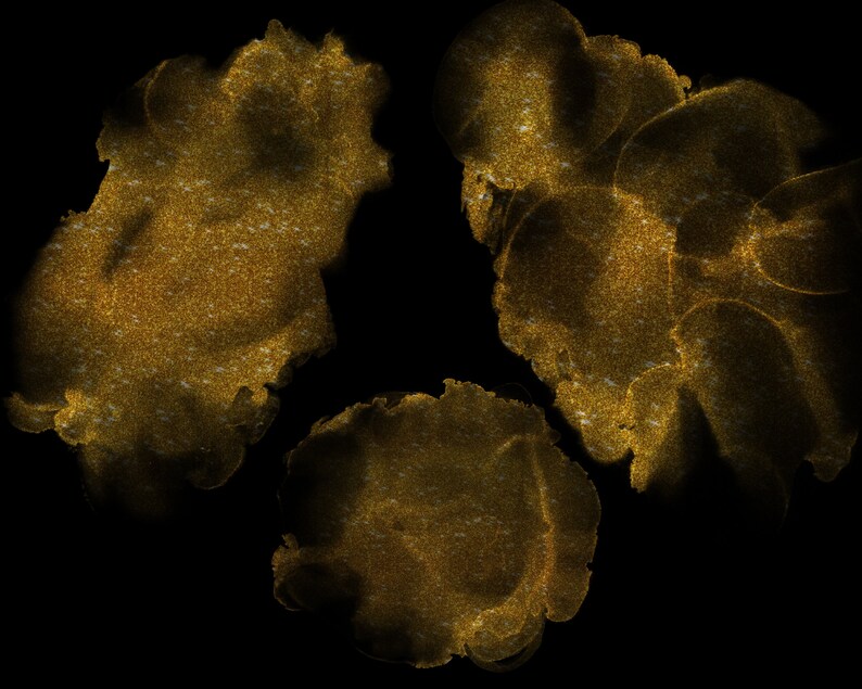 Liquid Gold Overlays, Gold Splashes Clipart, Gold Brush Stroke Png ...