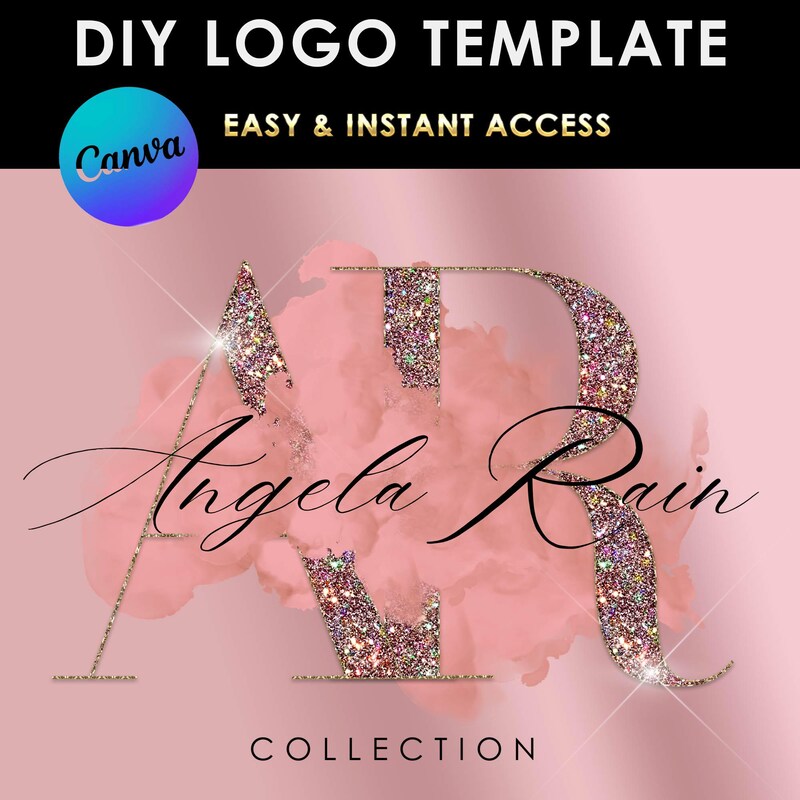 Nail Logo Pink and Gold - Etsy UK