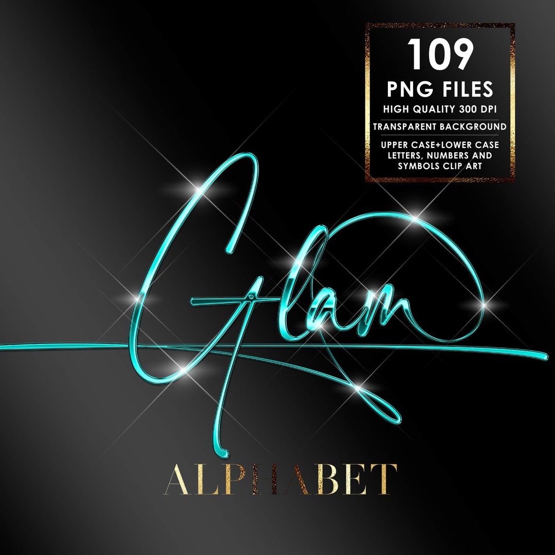 Teal Alphabet Png Clip Art, Turquoise Alphabet, Blue Chrome Letters Png ...