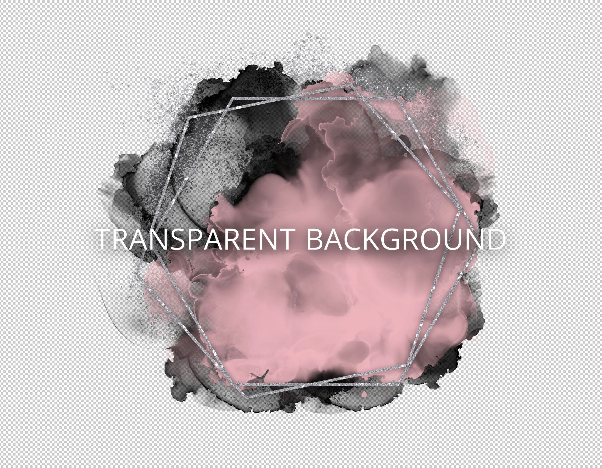 Logo Background Png Pink Brush Stroke Png Pink Frame - Etsy