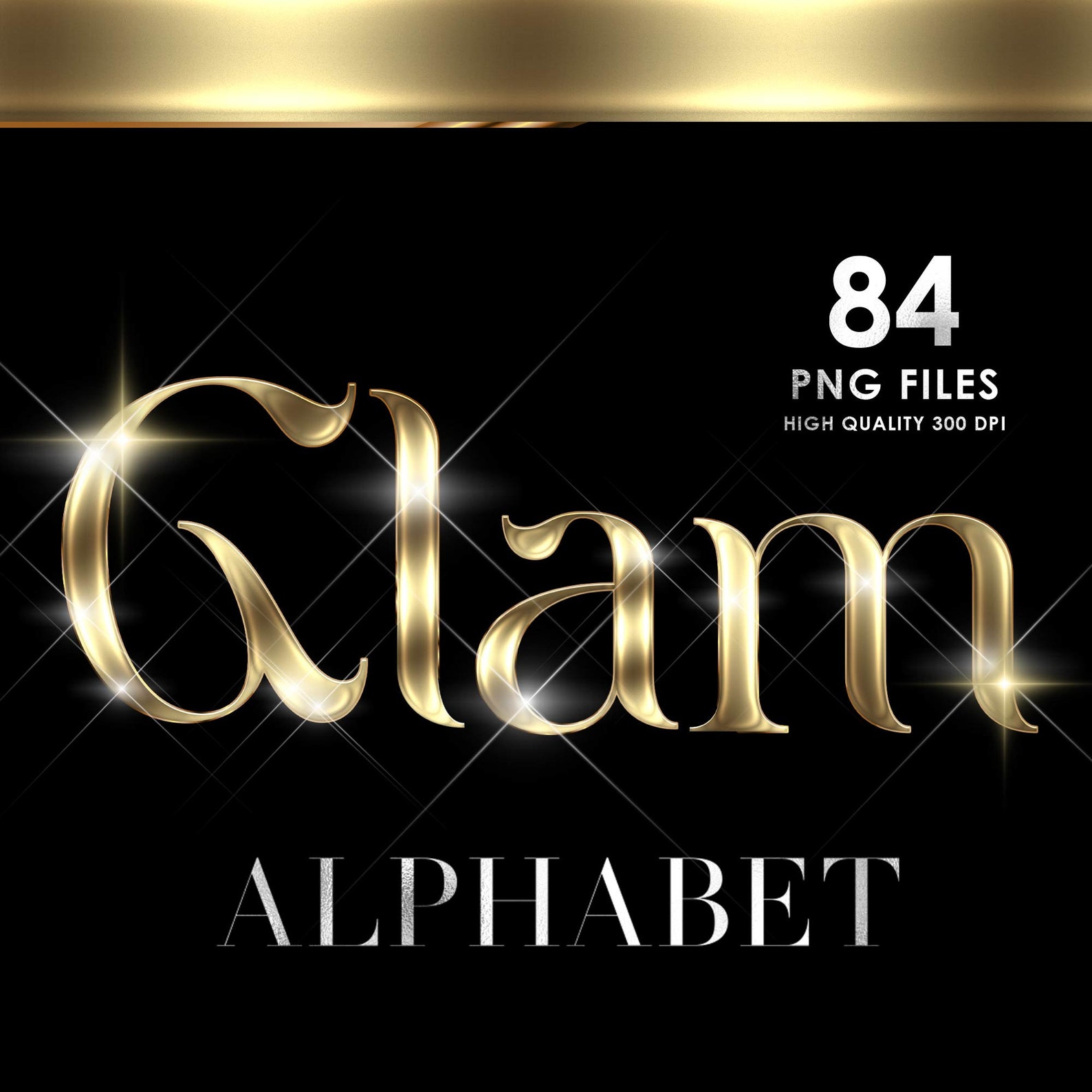 Gold Chrome Alphabet PNG Clip Art, Gold Chrome Letters Png, Glam, Gold ...
