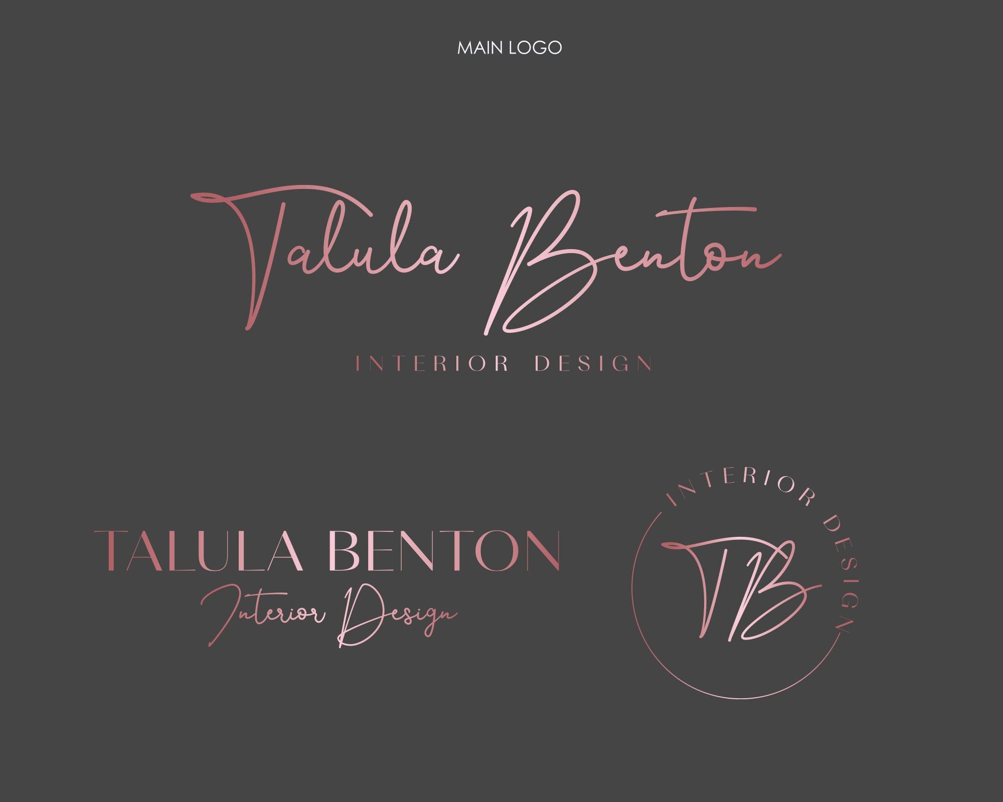 Beauty Logo Text Logo Premade Logo Design Script Logo Rose | Etsy