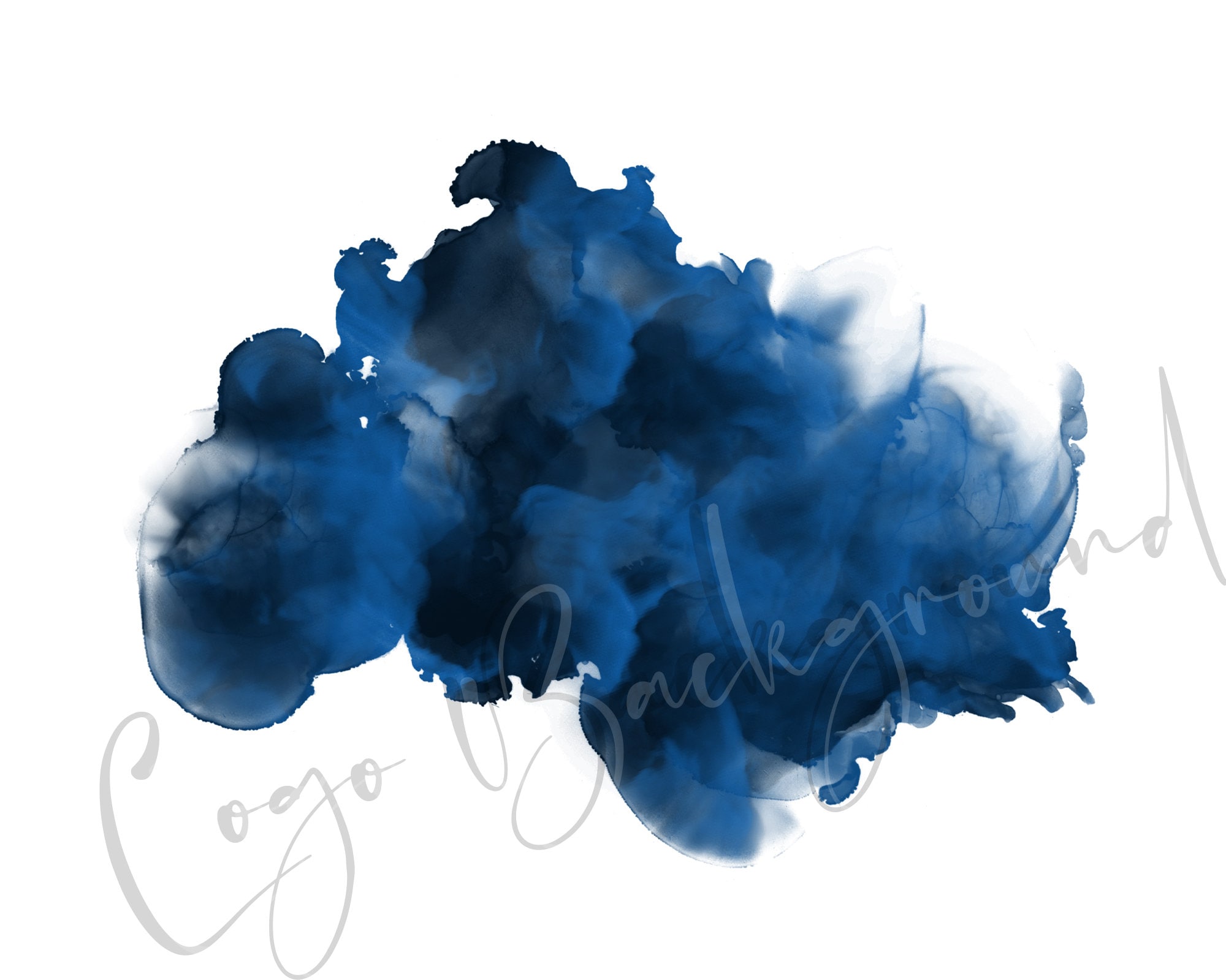 Logo Background Png Blue Brush Stroke Png Blue Design - Etsy