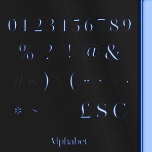 Blue Chrome Alphabet PNG Clipart, Chrome Letters Png, Luxury Letters ...