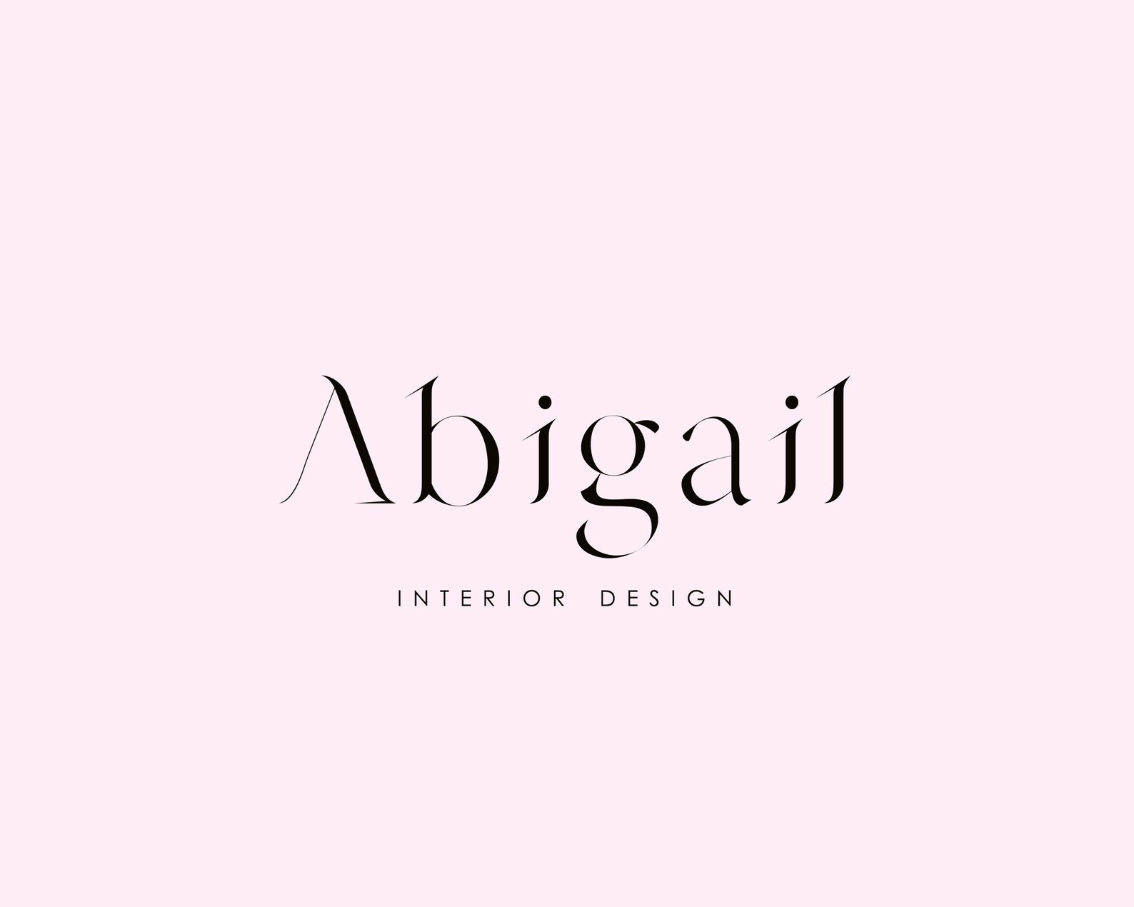 Text Logo Premade Logo Design Interior Design Logo Elegant | Etsy