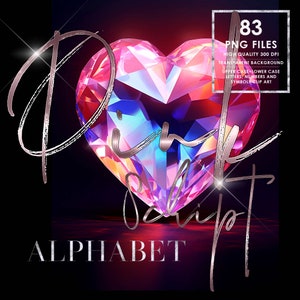 Pink Alphabet Png Clip Art, Rose Gold Chrome Letters, Brush Letters Png ...