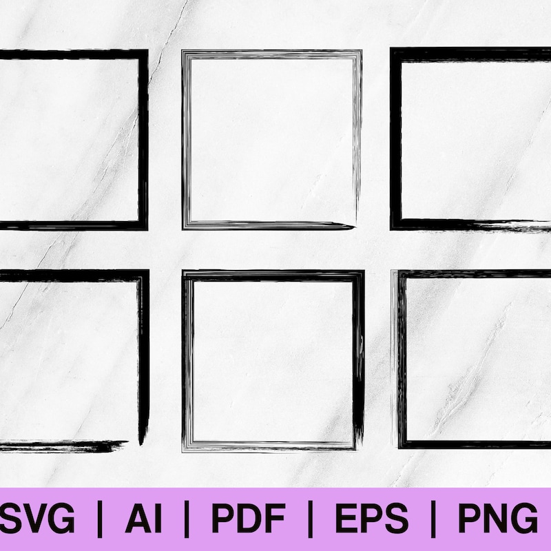 Monogram Frame Svg - Etsy