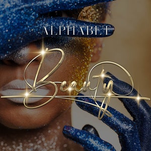 Gold Alphabet PNG, Gold Chrome Alphabet Clipart, Glitter, Script ...