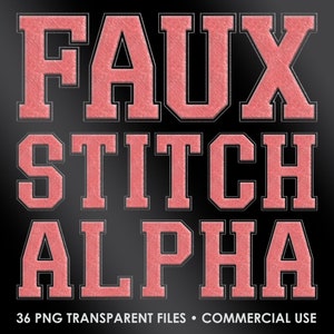 Pink Faux Embroidery Stitch Chenille Letters Clip Art, Sports College ...