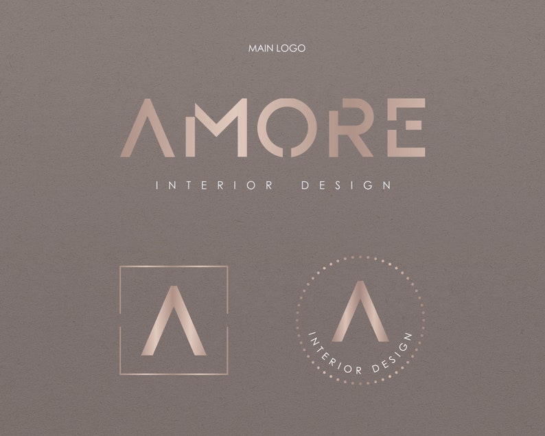 Text Logo Premade Logo Design Interior Design Logo Elegant | Etsy