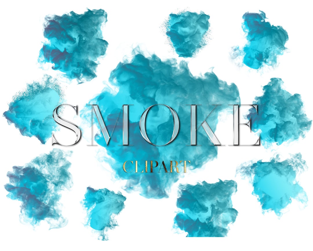 Light Blue Smoke PNG, Smoke Overlays, Cloud Overlays, Logo Background ...