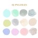 Pastel Watercolor Clipart Watercolor Circles Clipart Logo - Etsy