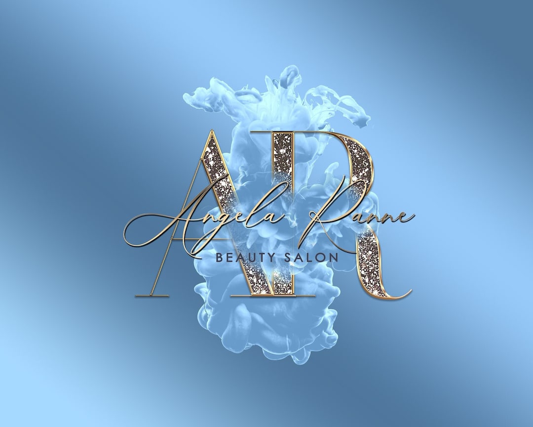 Blue Beauty Logo. Cosmetic Logo, Boutique Logo, Brow Logo, Premade Logo ...
