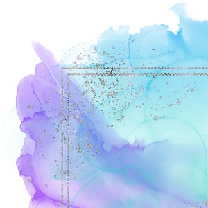 Blue Purple Logo Background Png, Brush Stroke Png, Glitter Frame, Blue ...