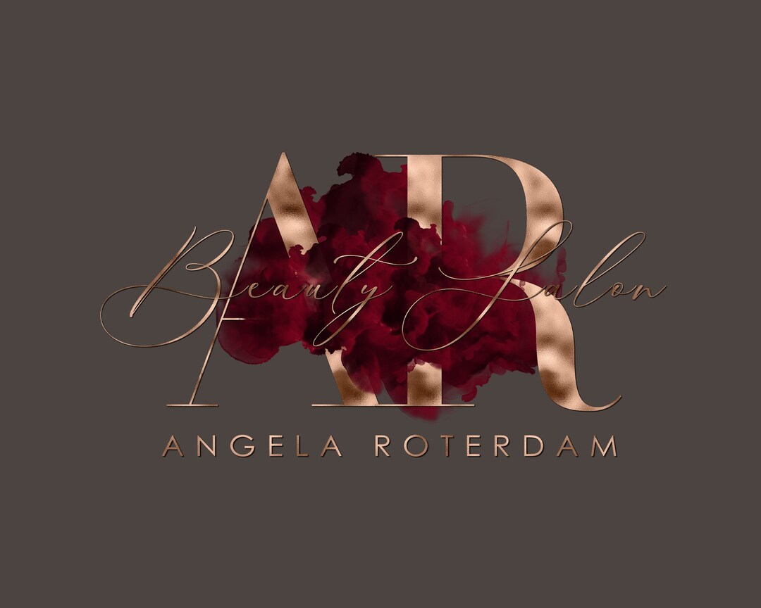 Rose Gold Logo Premade Logo Design Beauty Logo Brow Logo - Etsy