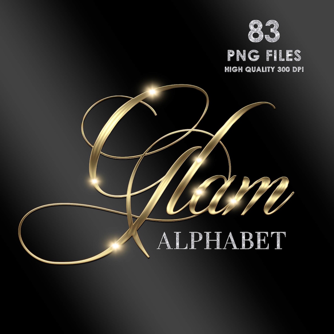 Gold Chrome Alphabet Clipart, Gold Alphabet PNG, Liquid Gold Letters ...