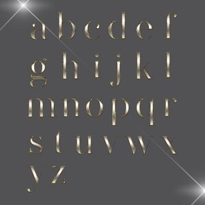 Silver and Gold Alphabet Png, Metallic Alphabet Clipart, Chrome ...