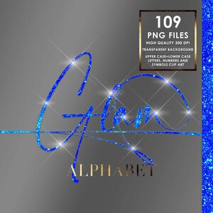 Glitter Blue Alphabet PNG Clip Art, Glam Letters, Bling Letters Png ...